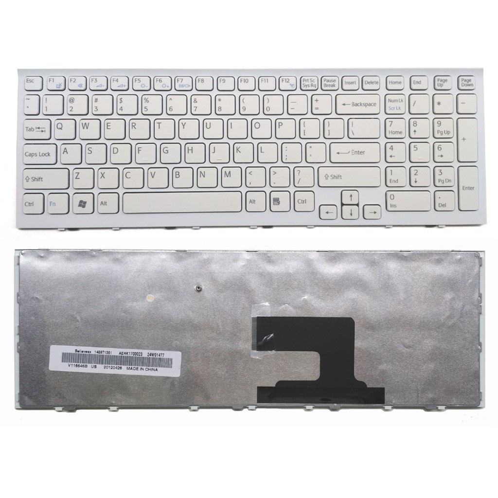 New Laptop Keyboard For Sony VAIO PCG-71912L PCG-71913L PCG-71914L VPCEH VPC-EH Keyboard White ...