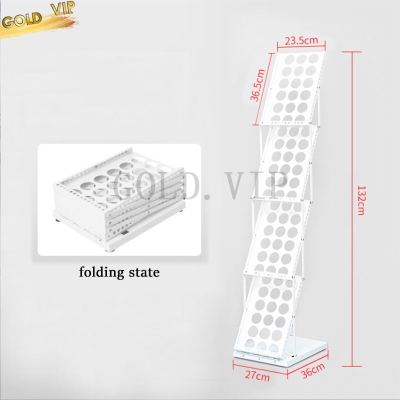 Nordic Minimalist 4-Tier Modern Steel Multi-Functional CD Magazine ...
