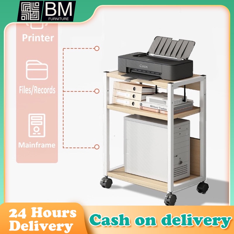 Computer mainframe rack, multi-layer storage rack, pulley rack, printer ...