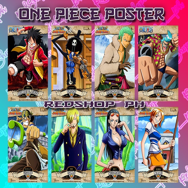 ONE PIECE ANIME NEW DESIGN POSTER size : A4 (210 x 297mm) | Shopee ...