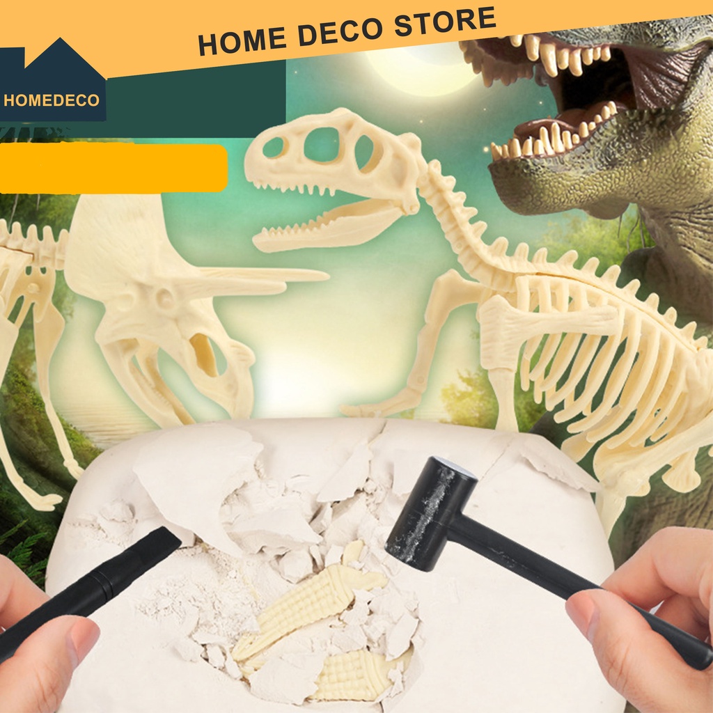 Home Deco Ferrule Toy Mixed Jurassic Quest DIY Bone Model for Kids ...