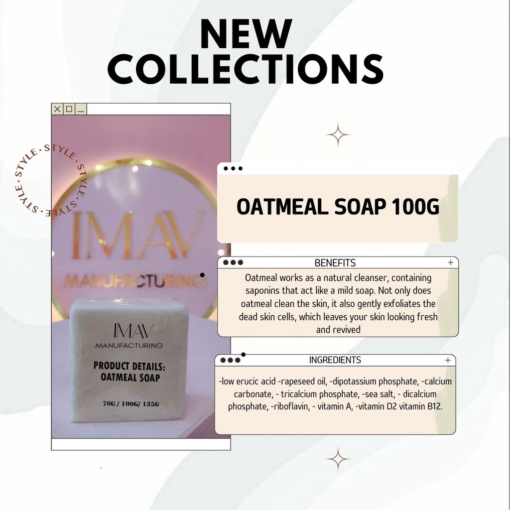 OATMEAL SOAP (OPEN FOR REBRANDING) | Shopee Philippines