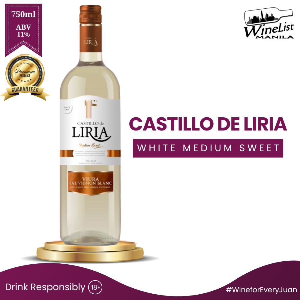 Castillo De Liria White Medium Sweet | D.O. Valencia, Spain | Spanish ...