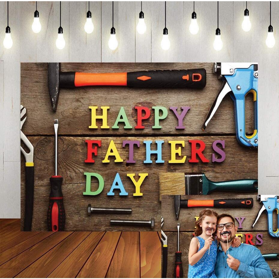 7x5ft Happy Fathers Day Photography Background Fixing Tools Backdrops