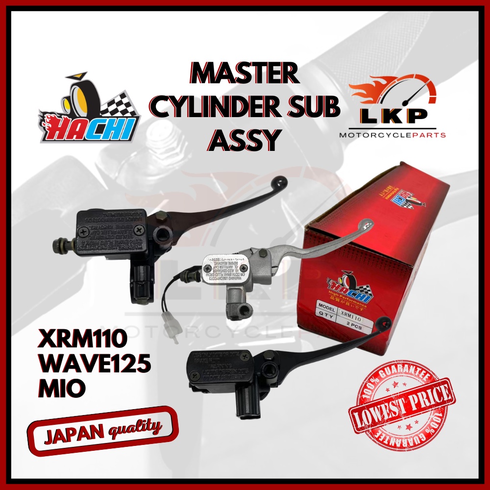 HACHI MASTER CYLINDER SUB ASSY XRM110 / WAVE125 / MIO R/H MOTORCYCLE ...