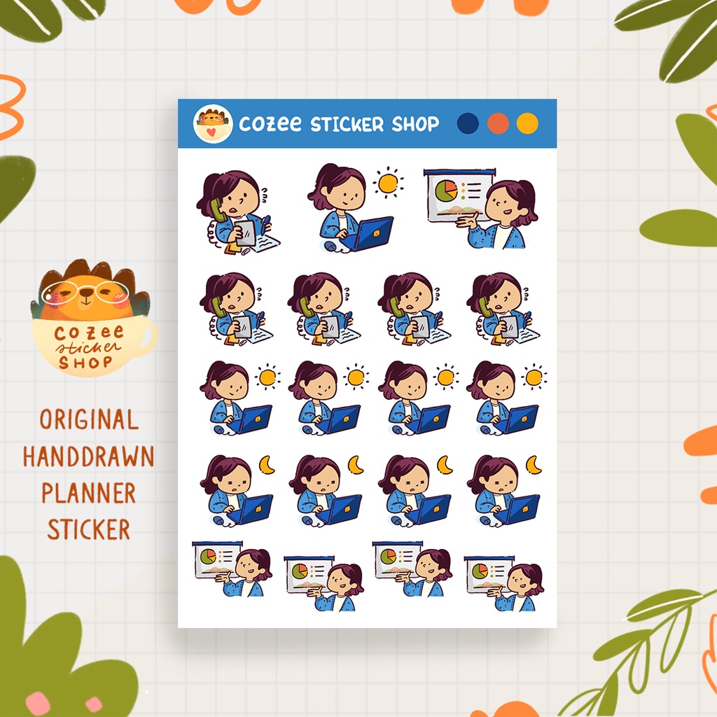 GogoAna Emoticon Working, Fitness, Exercise, Work Out | Daily Planner ...