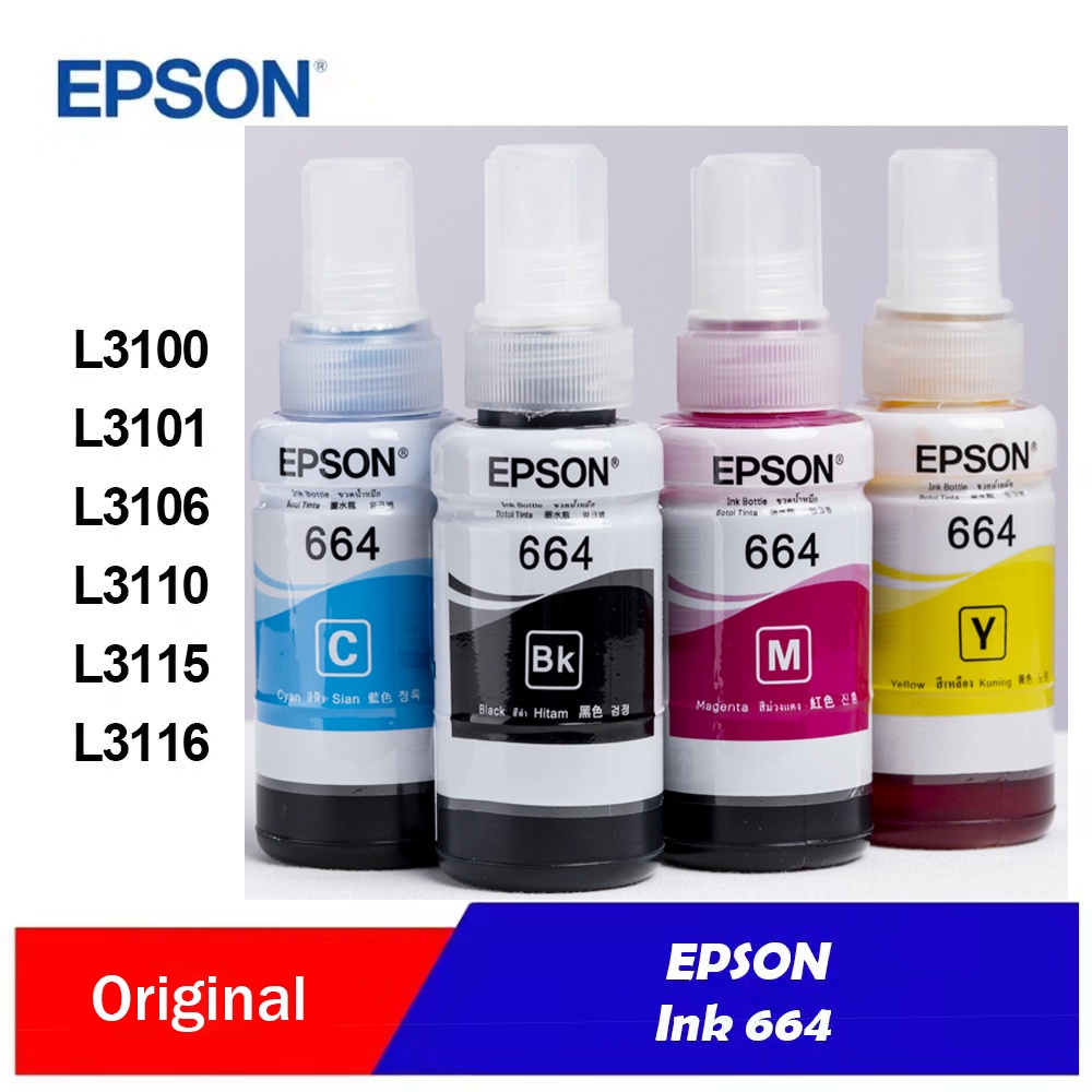 Epson 664 inks for L1300, L200, L220,L300, L310, L350, L365, L565, L120 ...
