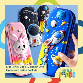 Pencil Case / Pencil Box 3D Design - with inside pocket and cushion ...