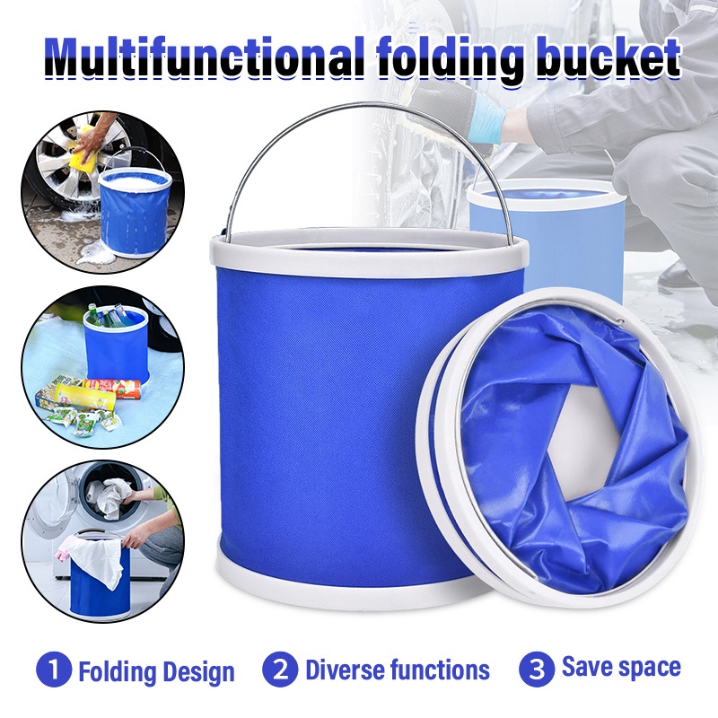 H&L 9L/11L/13L Timba Collapsible Basin Folding pail Bucket Foldable ...