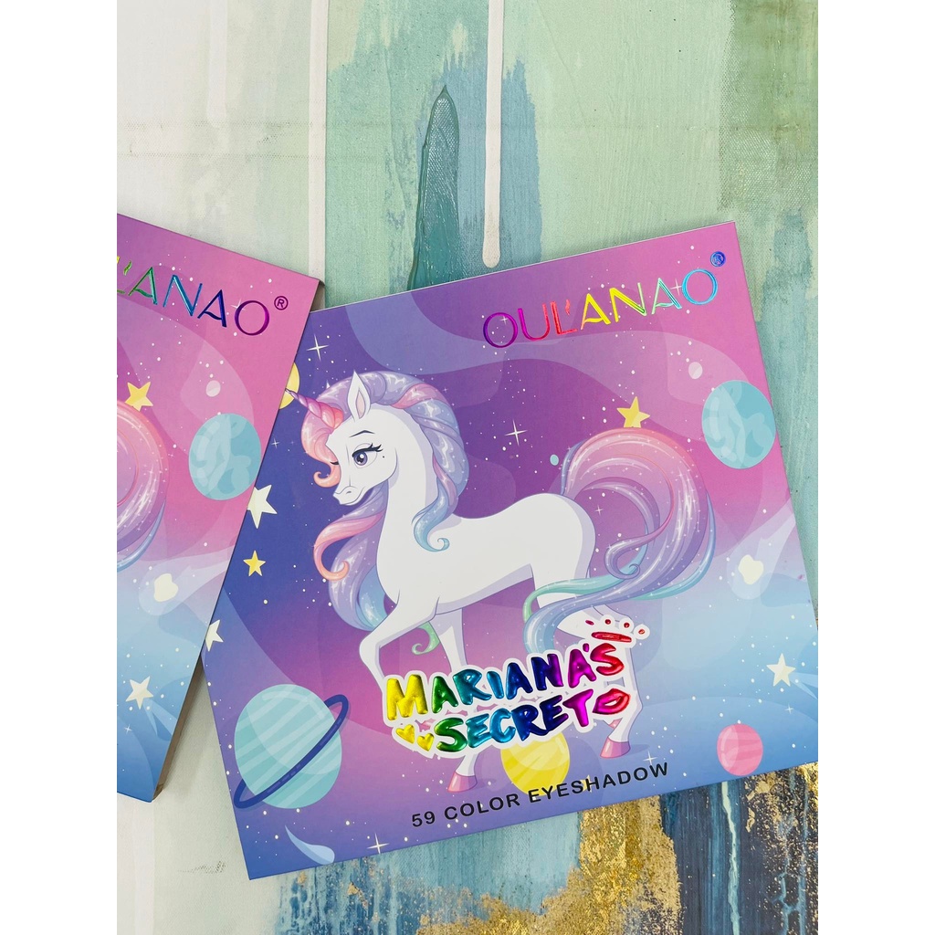 MARIANA'S SECRET UNICORN EYESHADOW PALETTE 59 COLORS | Shopee Philippines
