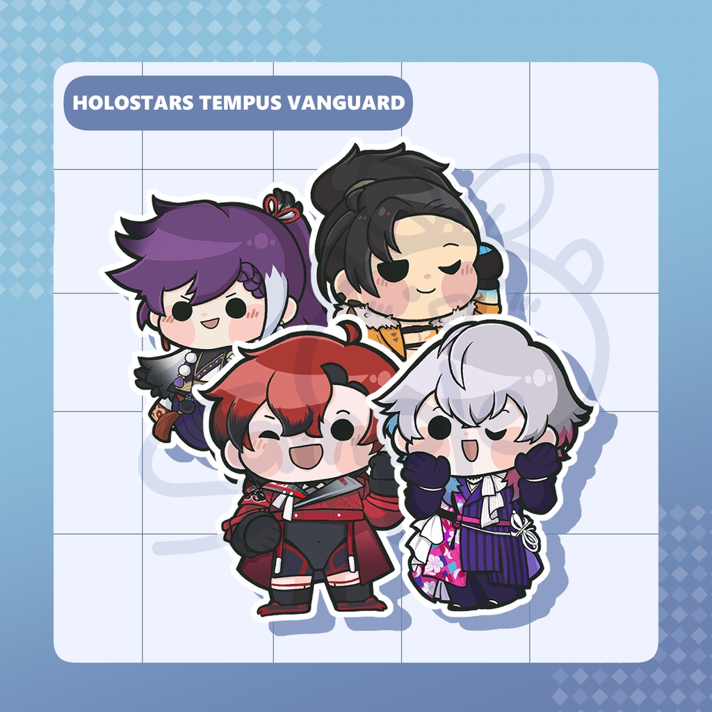 Holostars English Tempus Vanguard Laminated Vinyl Stickers┃nimica shop ...