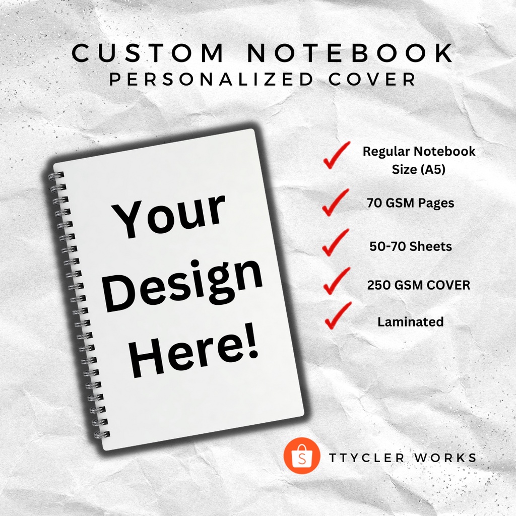 Customized Notebook ' Own design Notebook | Shopee Philippines