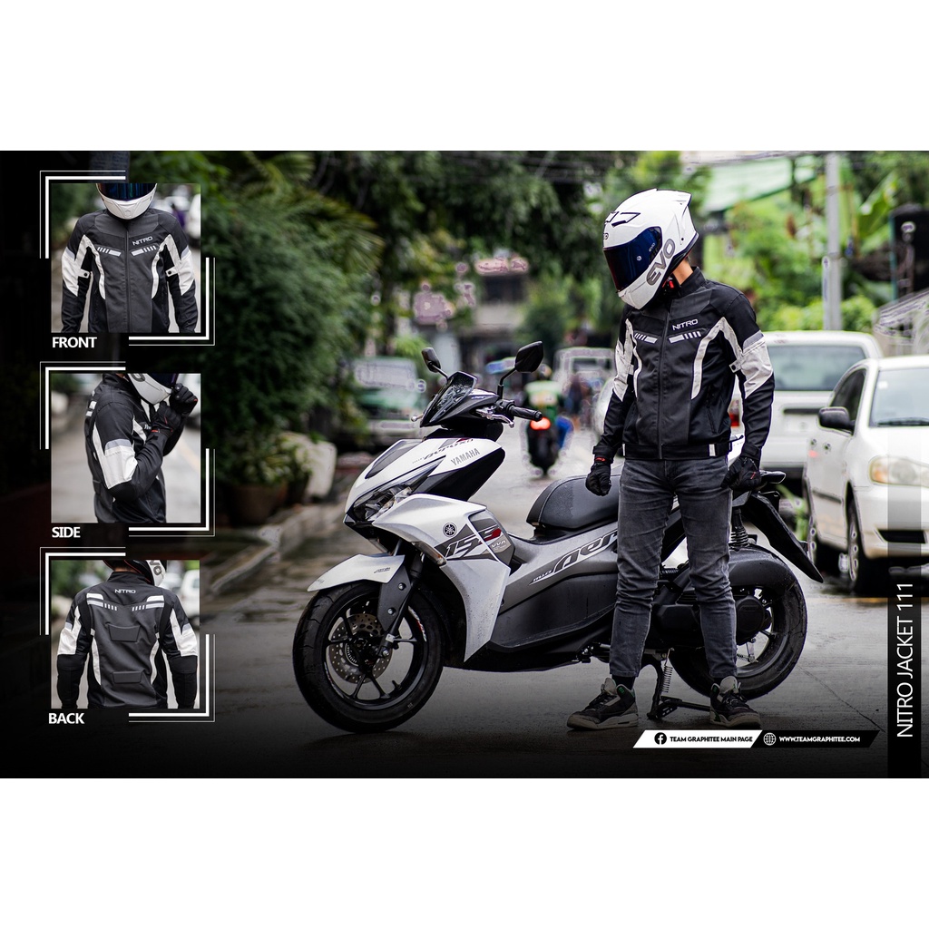 NITRO RIDING JACKET JK-111 | Shopee Philippines
