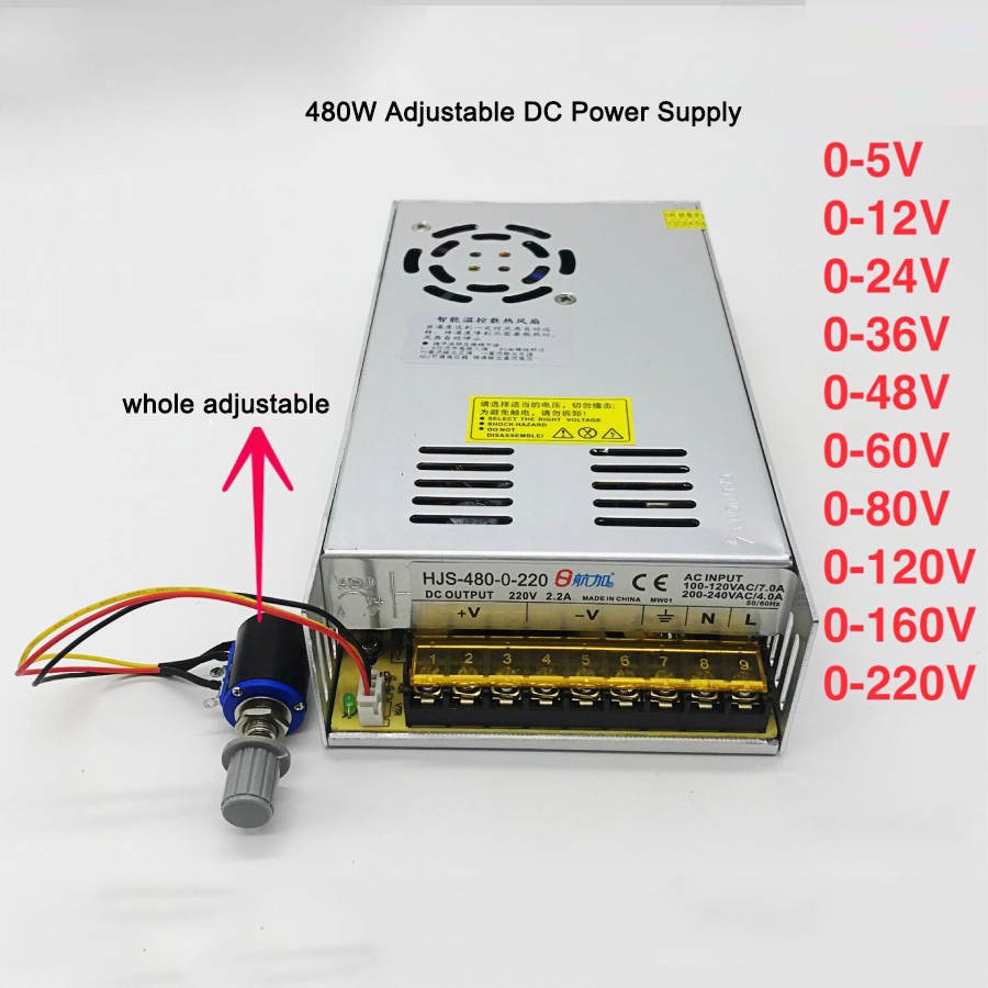 AC110V/220V to 0-5V 12V 24V 36V 48V 60V 80V 120V 160V 220V Adjustable ...