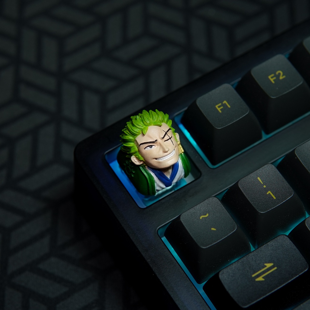 One Piece Zoro artisan keycaps Mechanical keyboard 3d printed | Shopee ...
