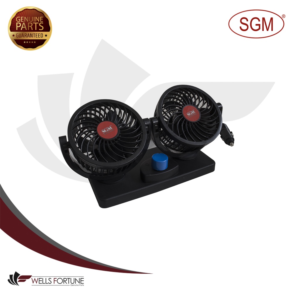 ELECTRIC DUAL HEAD CAR COOLING FAN AUTO ACCESSORIES SGM CAR FAN ...