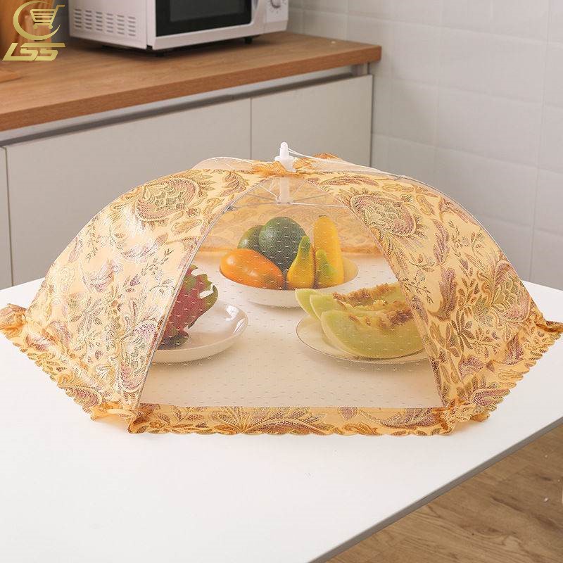 Efeq Kitchen Table Food Cover Collapsible Pop Up Lace Food Cover Tent ...
