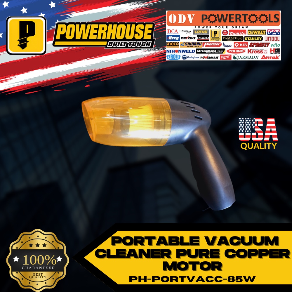 Powerhouse Mini Cordless Vacuum Cleaner Handheld Pure Copper 85W PH ...