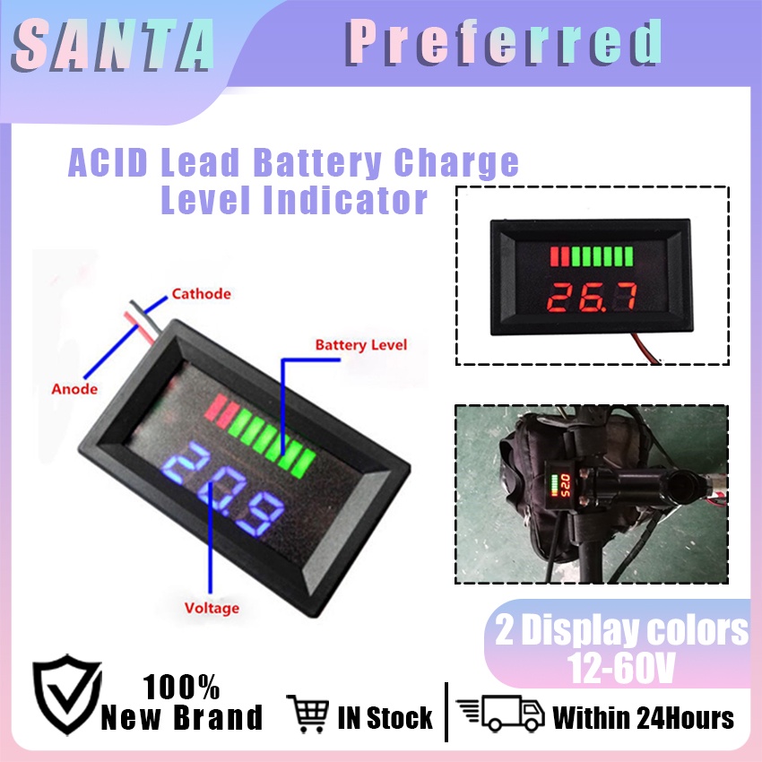 Universal 12V-60V ACID Lead battery capacity indicator for Electric ...