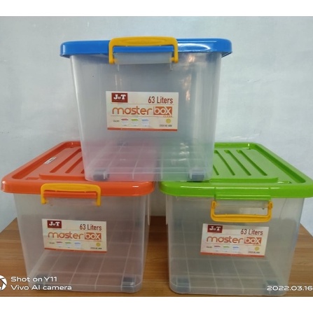 J&T Master box Storage 63L #8888/storage box/box | Shopee Philippines