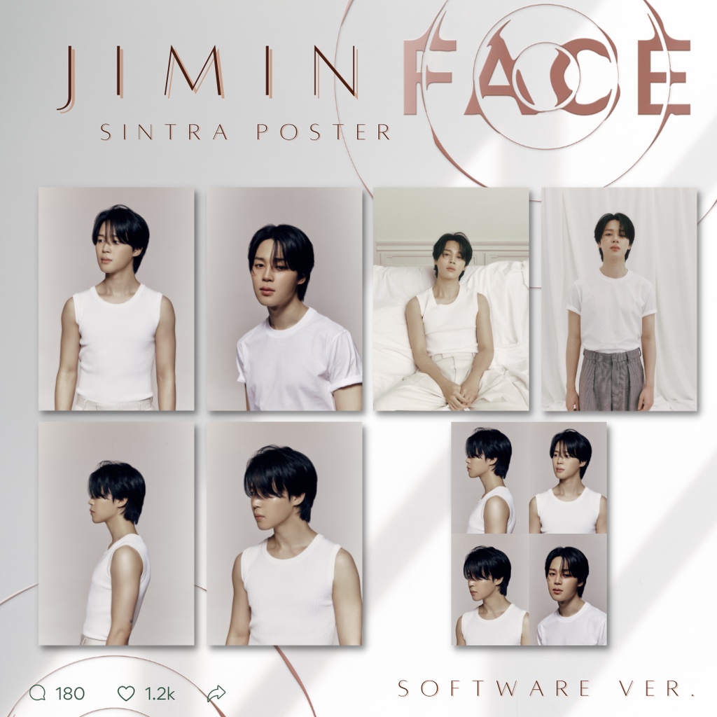 JIMIN Face Software ver. Sintra Poster Big or Mini Size 3mm 5mm Thickness | Shopee Philippines