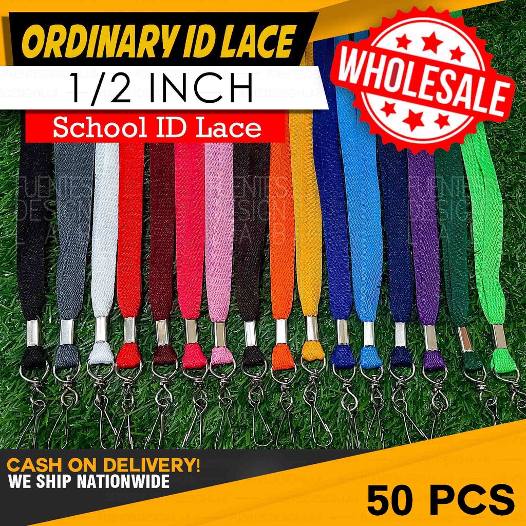 50pcs ID Lace | School ID LACE | School Lace | 1/2in SIZE | Sling ...