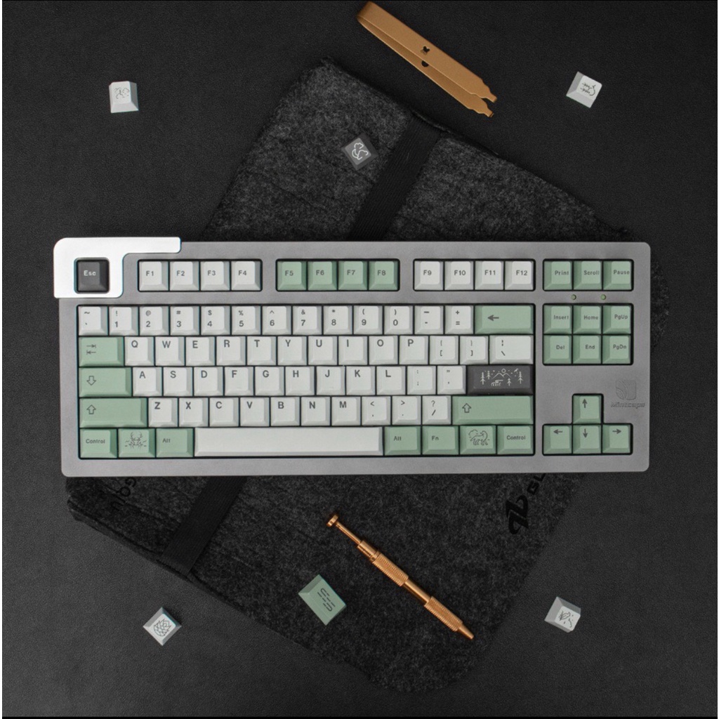 GMK November Fog keycaps PBT Dye-sub Cherry Profile Keycap Custom ...