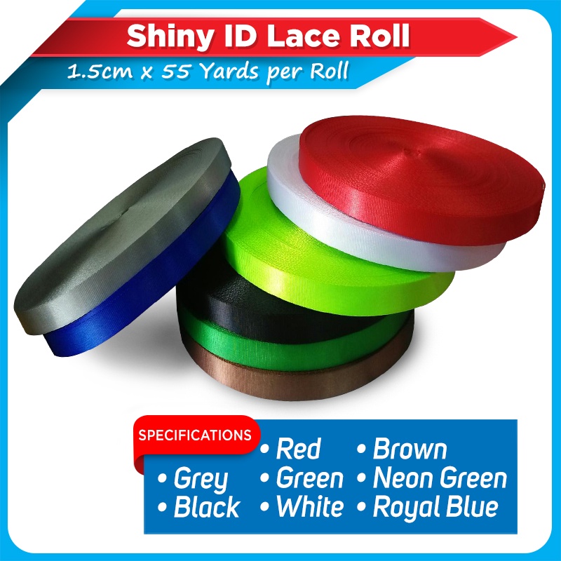 1.5cm Shiny ID Lace/Lanyard Roll (55 yards per roll) | Shopee Philippines