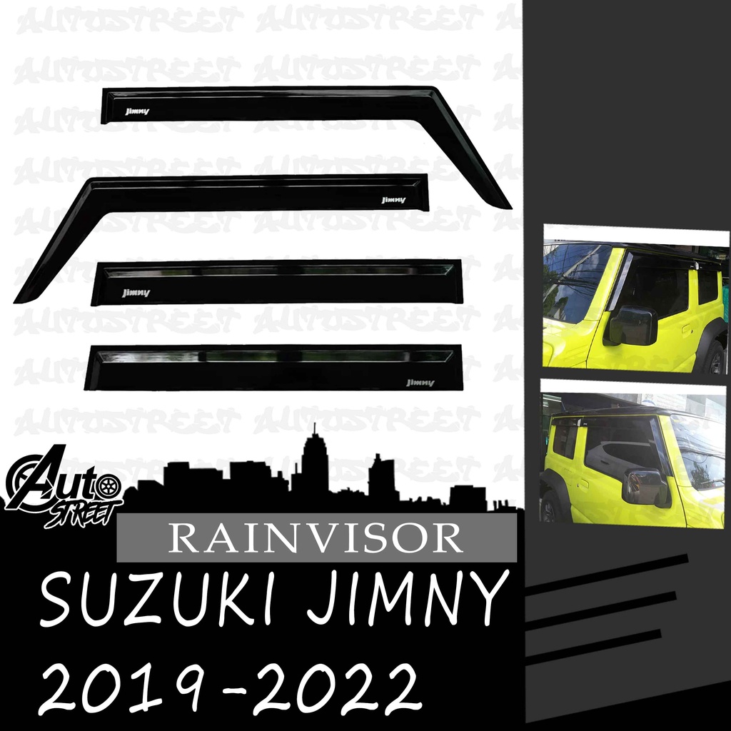 Suzuki Jimny 2019-2022 Rain Guard / Rainguard Window Visor (Black ...