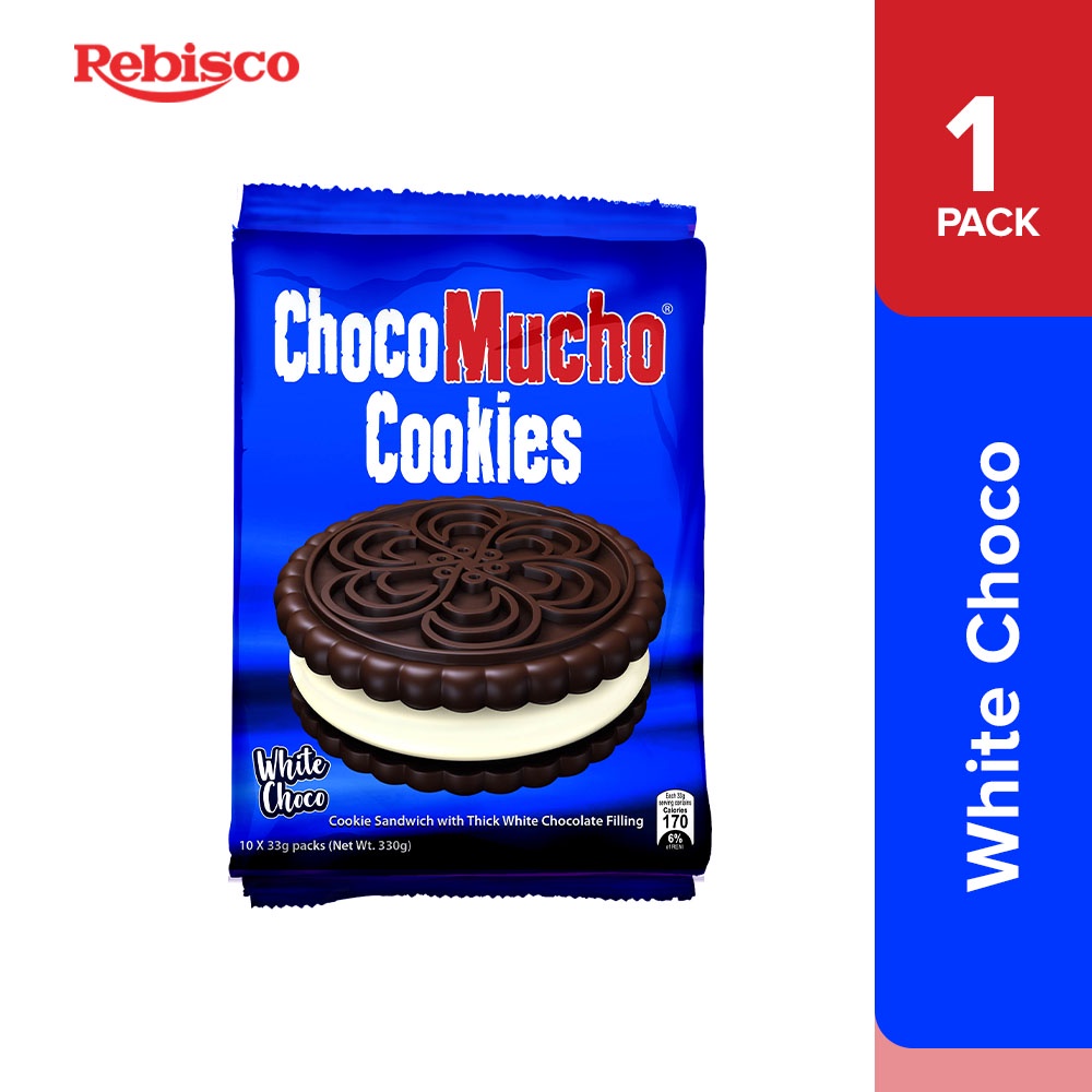 Choco Mucho Cookies White Choco 33g x 10pcs | Shopee Philippines
