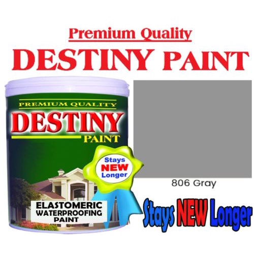 Destiny Elastomeric Paint – 806 Gray 4 Liters | Shopee Philippines