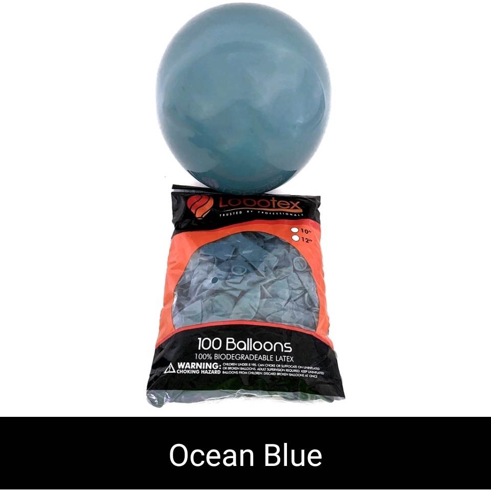 25pcs / 100pcs OCEAN BLUE (5 inch / 12 inch) Color Balloons Birthday ...