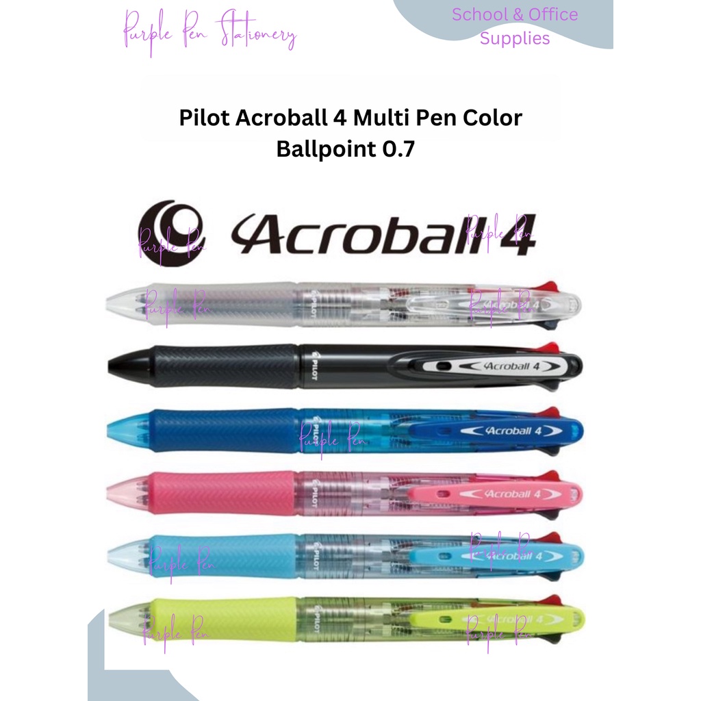 Pilot Acroball 4 Multi Pen Color Ballpoint 0.7 1pc | Shopee Philippines