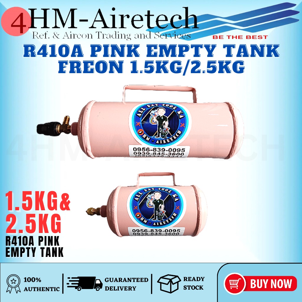 4HM R410A PINK EMPTY TANK FOR FREON 1.5KG/2.5KG | Shopee Philippines