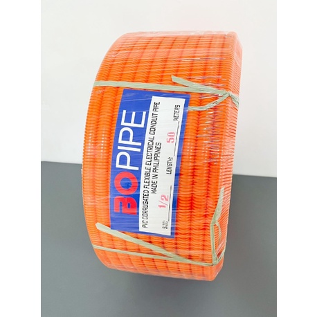 per roll PVC FLEXIBLE HOSE 1/2" X 50 METERS 100 METERS CORRUGATED FLEX PIPE FIRE RETARDANT ...