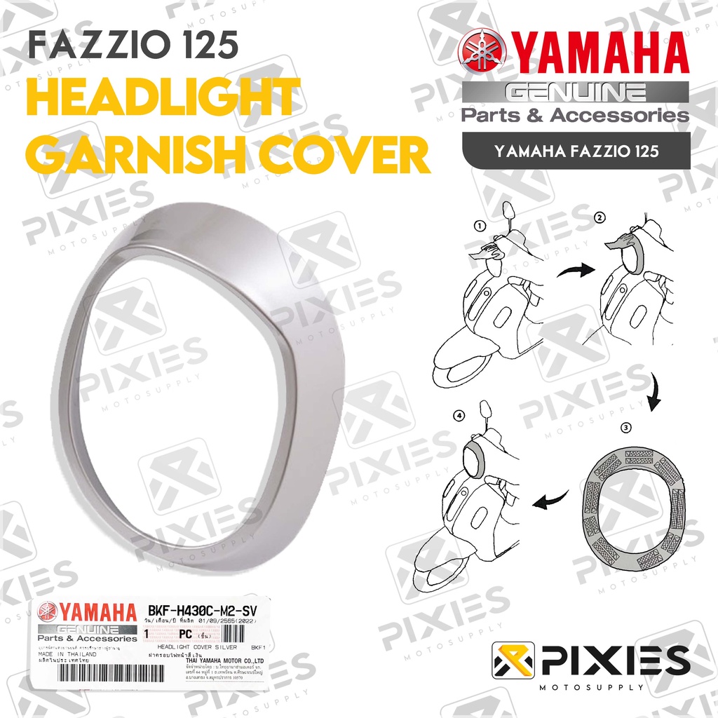 BKFH430CM2 YAMAHA GENUINE ACCESSORIES YAMAHA FAZZIO HEADLIGHT GARNISH ...