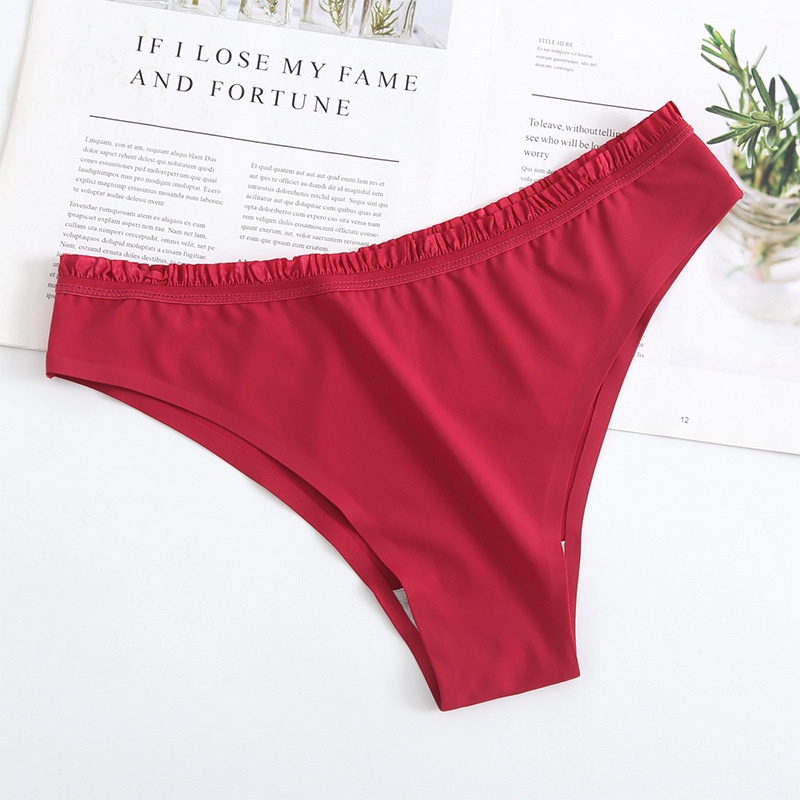 Cinvik New Ice Silk Summer Cool Women Seamless G String Panties Smooth