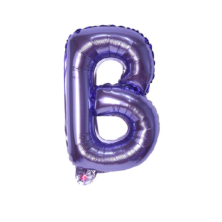 Violet color 16 inches letter A-Z Happy birthday party decorations ...