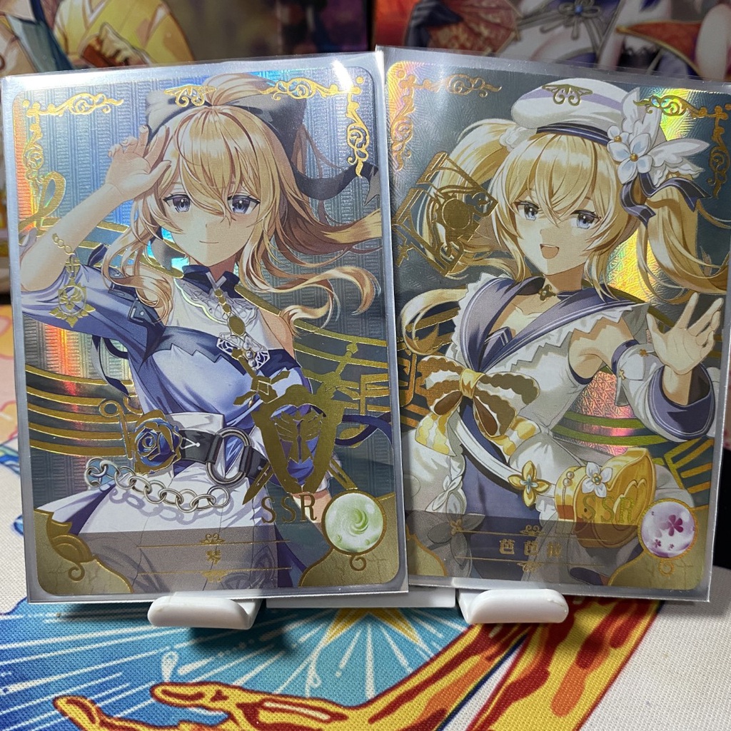 SSR SET Jean & Barbara from Genshin Impact - Goddess Story TCG Anime ...