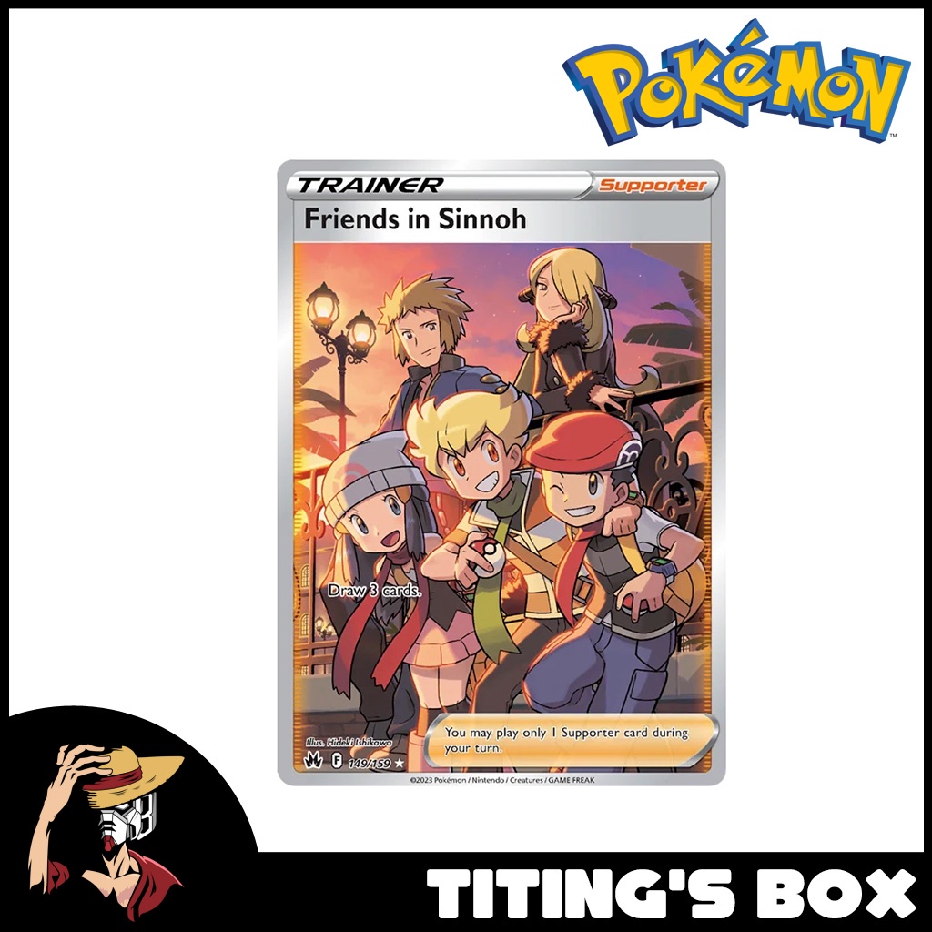 [EN] Pokemon TCG Friends in Sinnoh 149/159 Full Art Trainer - Crown ...