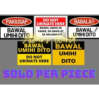 Shop bawal umihi sign for Sale on Shopee Philippines