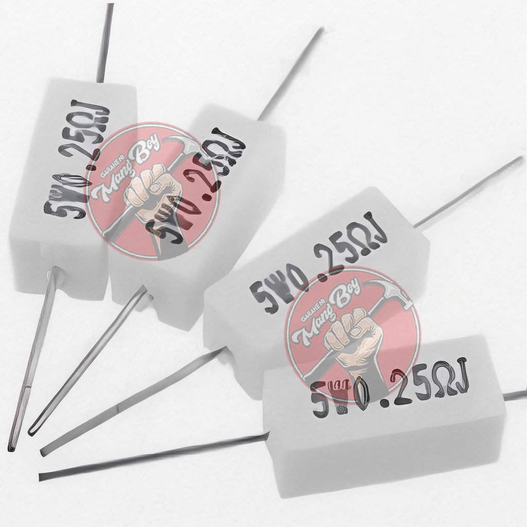 (10pcs) Ceramic Cement Resistors 5W .25 OHMS Electronics | Shopee ...