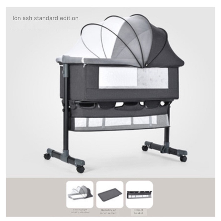 Cribs stitching big beds for baby shaker cradle bed Newborn cot mobile ...