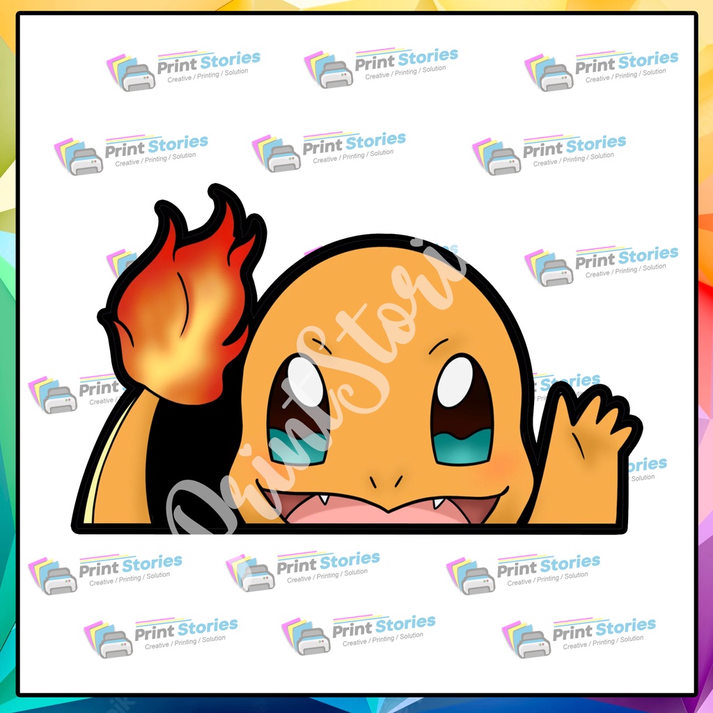 Pokemon | Anime Peeker Sticker | Vinyl High Quality Sticker Good for ...