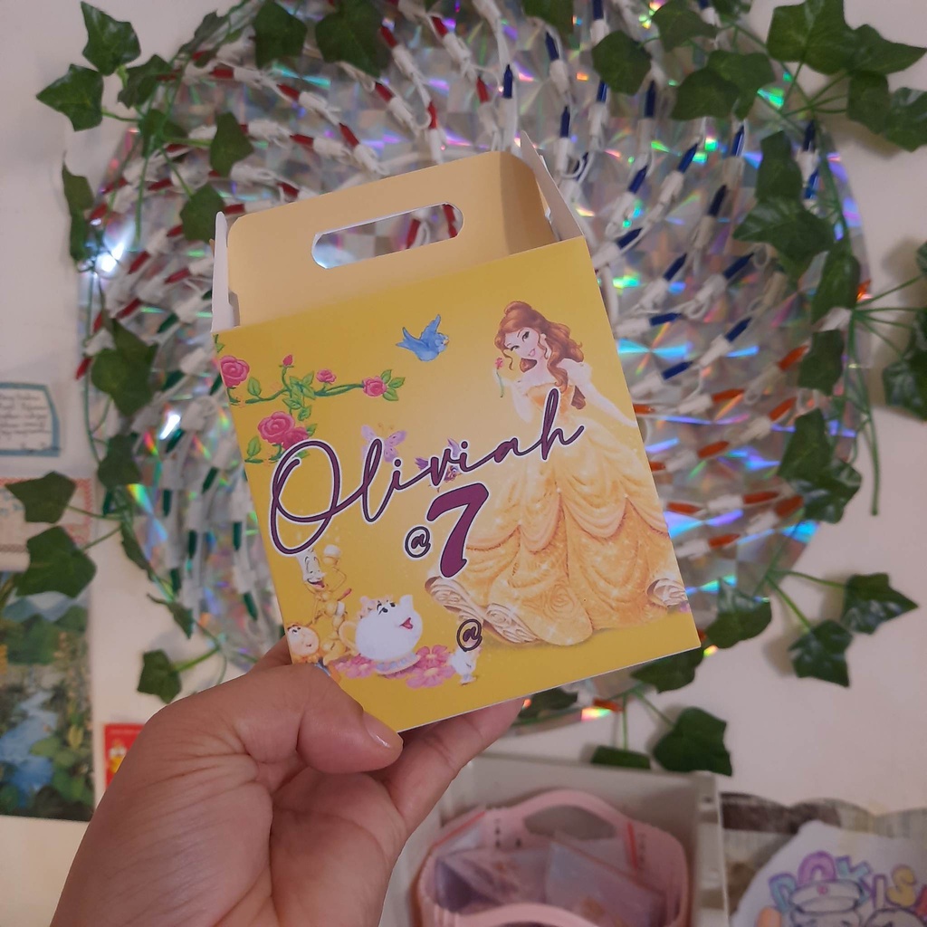 Princess Belle and the Beast Themed Customized Lootbox Gable Box 10pcs ...