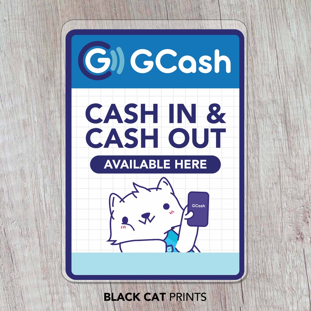 GCash Sign | Laminated Signage | Sign Board | Shopee Philippines