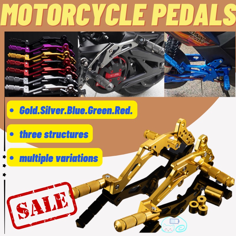 Motorcycle pedals aluminum accessories refit pedal Can be installed on ...
