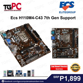 Motherboard Ecs H110M4-C43, H110M4-C21, H110M4-C3V socket 1151 6th and 7th gen support | Shopee ...