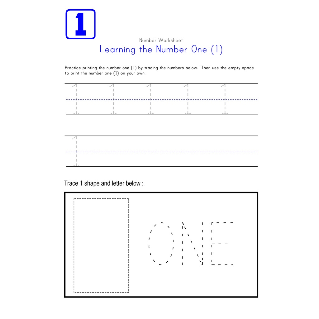 ⊙ Tracing Numbers 1-10 Educational Charts Laminated in A4 Size Bond ...