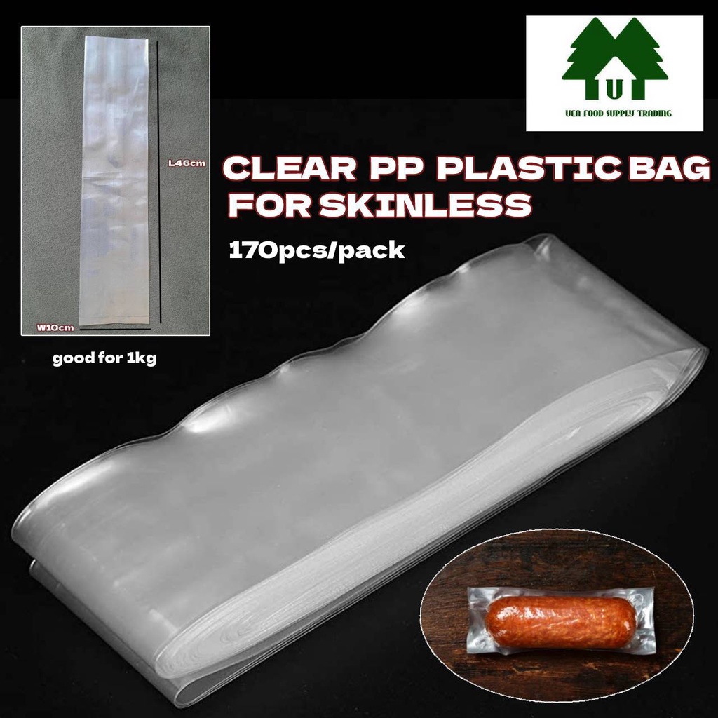 CLEAR PP PLASTIC BAG / CASING BAG FOR SKINLESS LONGGANISA & HAM ...